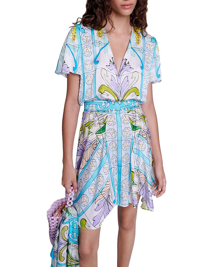 Maje Rozaique Printed Dress | Bloomingdale's