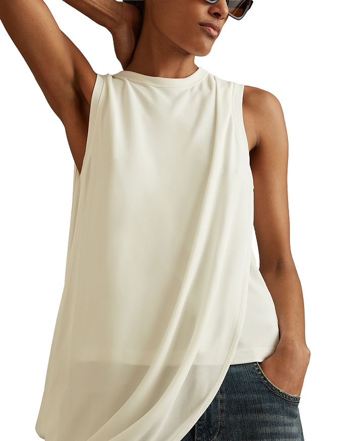 REISS Elva Draped Top | Bloomingdale's