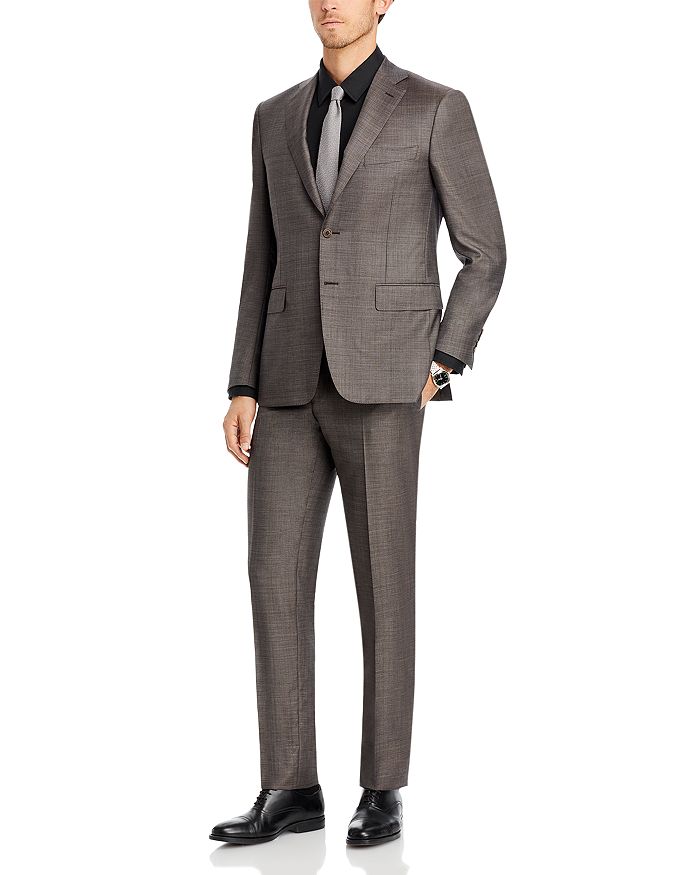Canali Greige Denim Effect Regular Fit Suit | Bloomingdale's