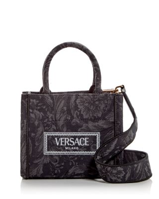 Click here for Versace Barocco Athena Small Canvas Tote prices