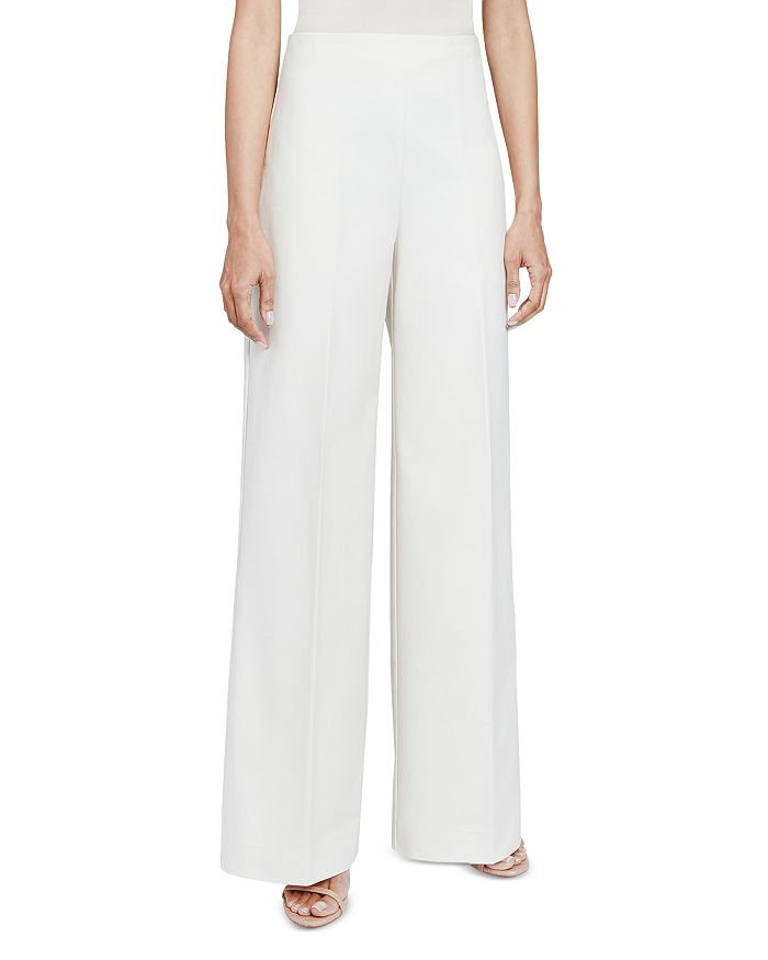 Santorelli Wide Leg Poplin Pants | Bloomingdale's
