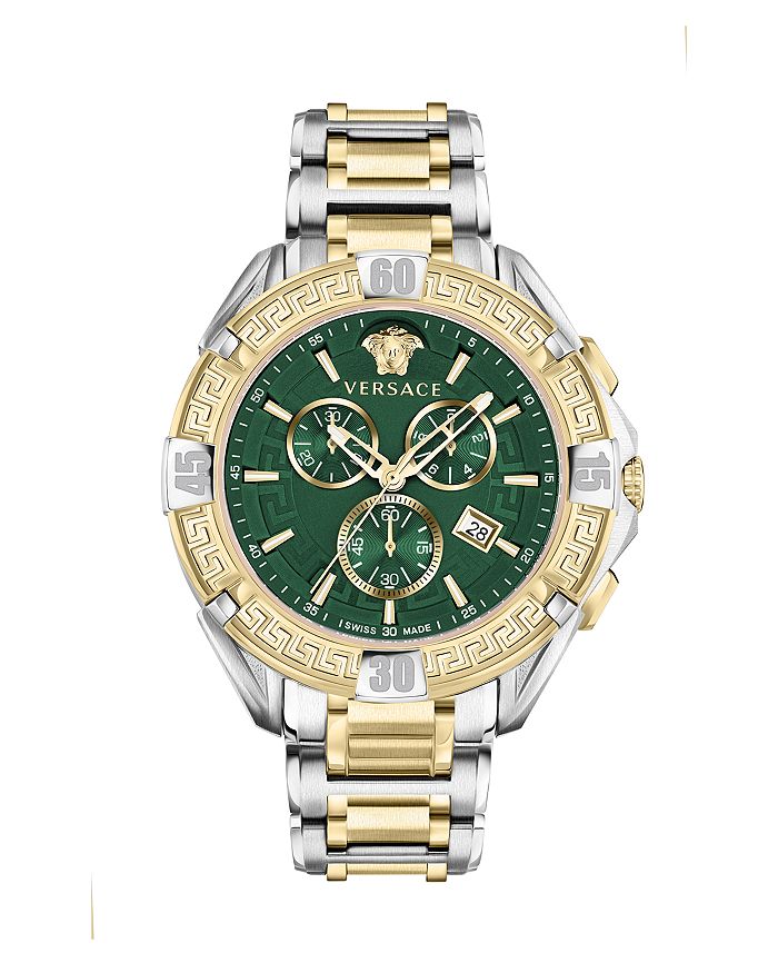 Versace V-Greca Chronograph, 46mm | Bloomingdale's