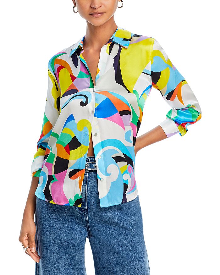 L'AGENCE Tyler Long Sleeved Blouse | Bloomingdale's
