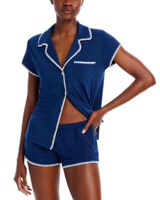 Click here for Eberjey Frida Whipstitch Short Pajama Set prices