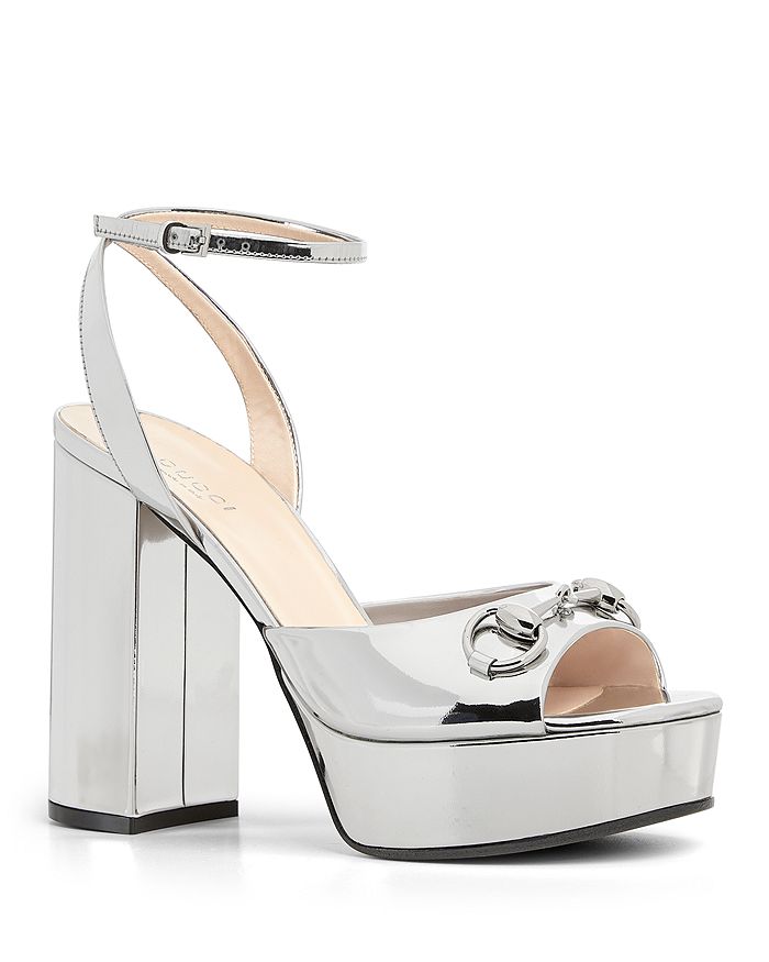 Gucci Women's Horsebit High Heel Platform Sandals | Bloomingdale's