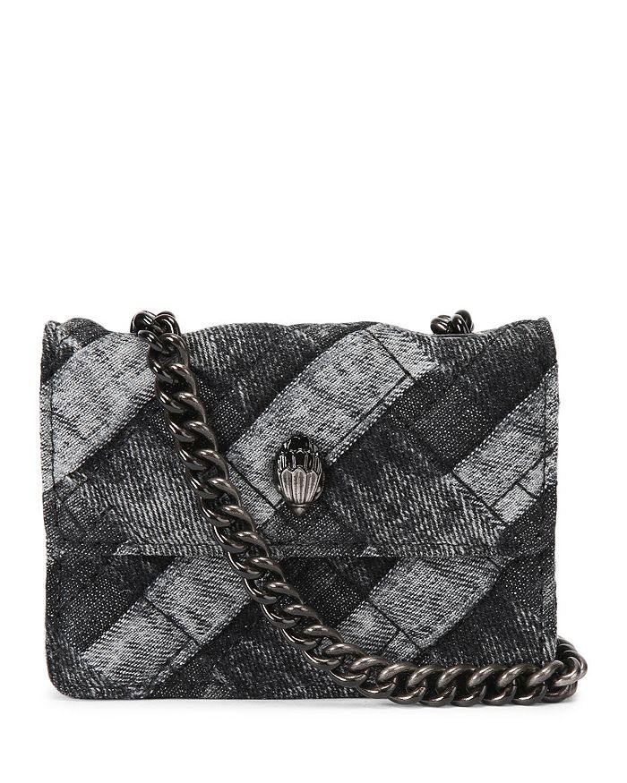 KURT GEIGER LONDON Micro Kensington Denim Crossbody Bag | Bloomingdale's