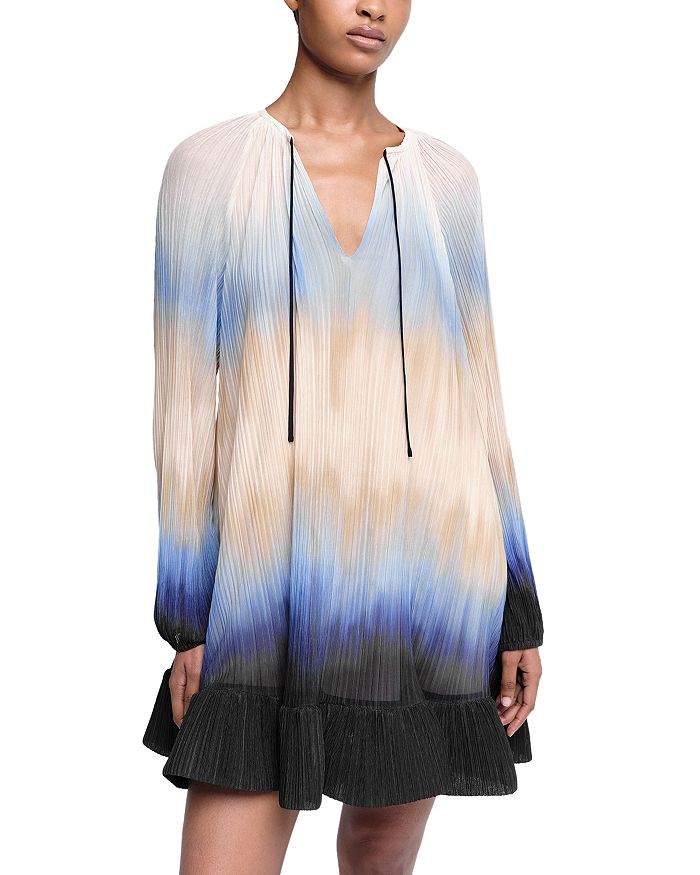 SIMKHAI Adasia Plissé Mini Dress | Bloomingdale's