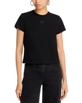 alexanderwang Essential Shrunk Logo Tee | Bloomingdale's