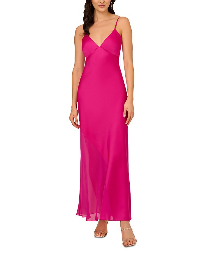 Liv Foster Satin A Line Dress | Bloomingdale's