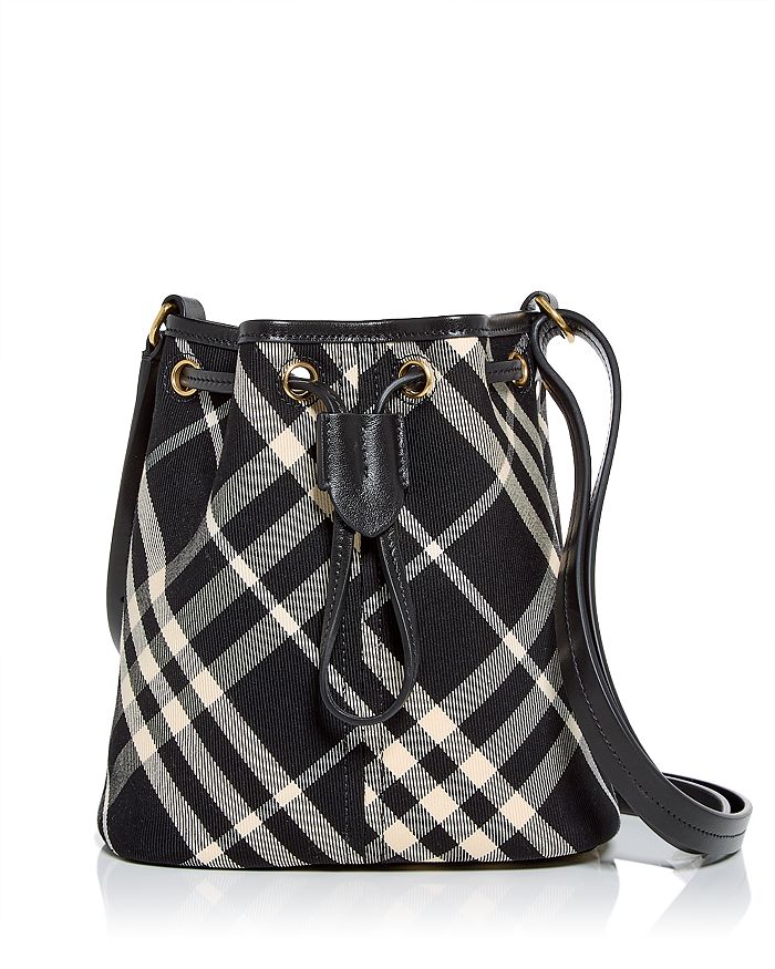 Burberry Mini Check Bucket Bag | Bloomingdale's
