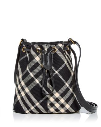 Burberry Mini Check Bucket Bag | Bloomingdale's