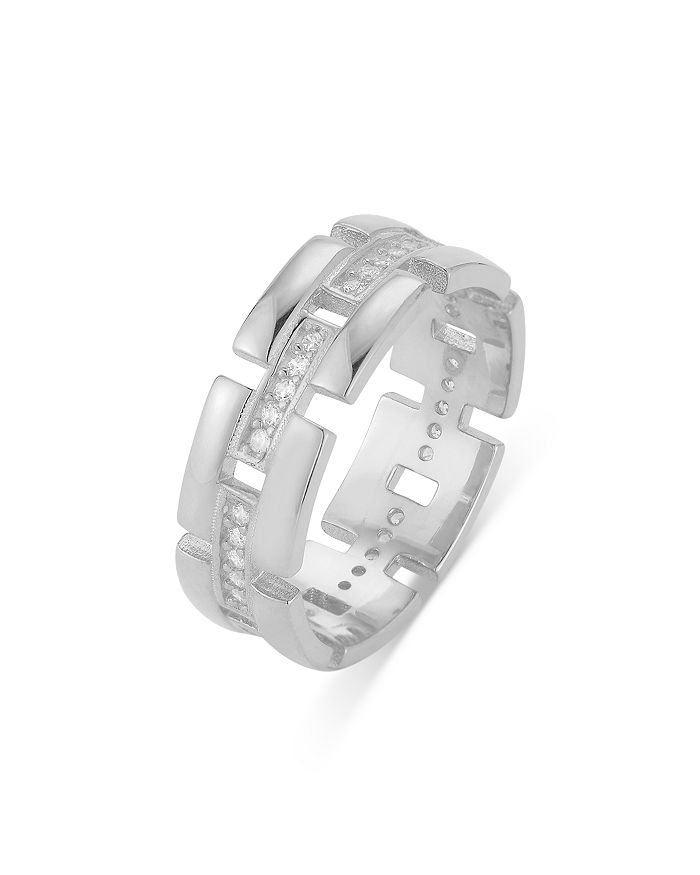 AQUA Cubic Zirconia Chain Link Ring - Exclusive | Bloomingdale's