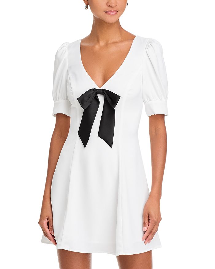 WAYF Alaba Bow Mini Dress | Bloomingdale's