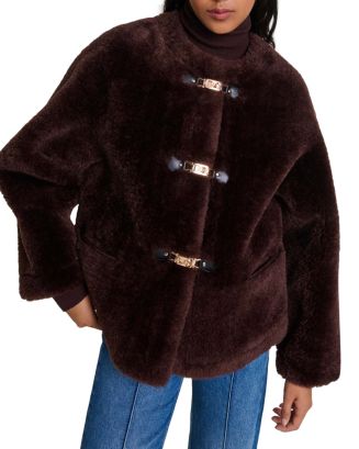 Maje Gictory Faux Fur Coat | Bloomingdale's