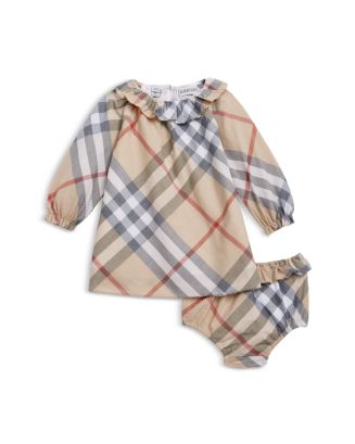 Burberry Unisex Emmeline Check Dress & Bloomers Set - Baby | Bloomingdale's