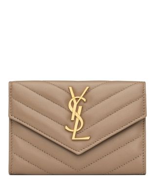 Saint Laurent Cassandre Matelasse Small Envelope Wallet in Lambskin Bloomingdale s