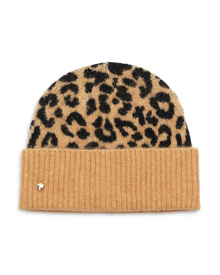 kate spade new york Classic Leopard Beanie | Bloomingdale's