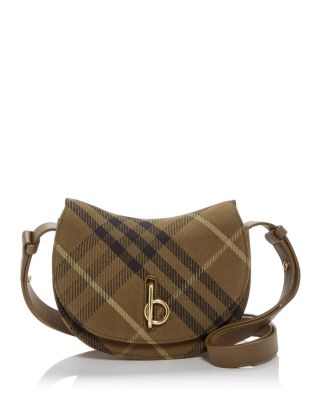 Burberry Rocking Horse Mini Check Shoulder Bag | Bloomingdale's