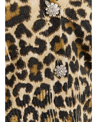 Leopard Print Cardigan - Bloomingdale's Leopard Print Cardigan - Bloomingdale's