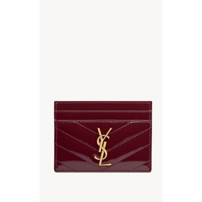Click here for Saint Laurent Cassandre Matelasse Card Case in Lam... prices