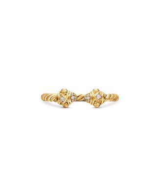 David Yurman Renaissance Ring in 18K Yellow Gold with Diamonds ...