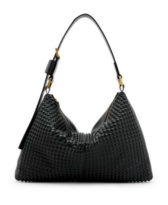 ALLSAINTS Edbury Stud Leather Shoulder Bag | Bloomingdale's