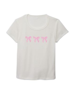 Click here for KatieJnyc Girls Coquette Bows Graphic Tee - Big Ki... prices