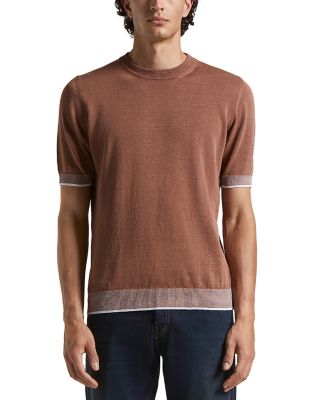 Peserico Short Sleeve Contrast Trim Tee | Bloomingdale's