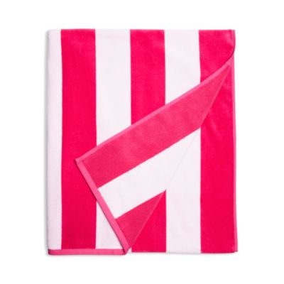 Aqua Striped Woven Beach Towel - Exclusive