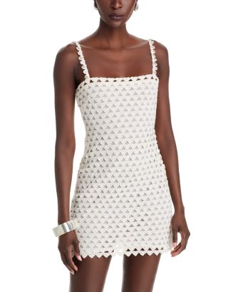 LoveShackFancy Camara Heart Lace Mini Dress | Bloomingdale's