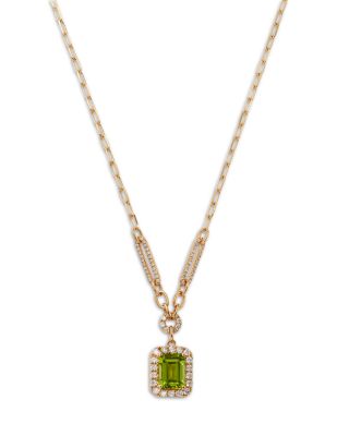 Click here for Bloomingdales Fine Collection Peridot & Diamond Ha... prices