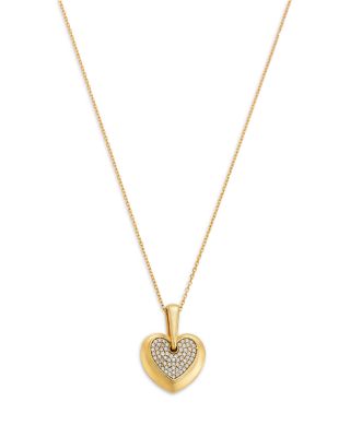 Bloomingdales Fine Collection Diamond Heart Pendant Necklace in 14K Yellow Gold  0.2 tcw