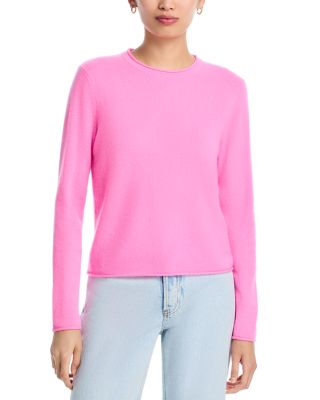 Click here for Aqua 100 Cashmere Rolled Edge Sweater - Exclusive prices