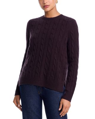 Click here for C by Bloomingdales Cashmere Cable Knit Crewneck Sw... prices
