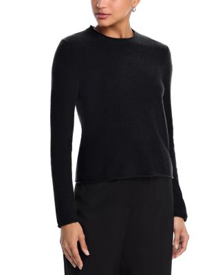 Click here for Aqua 100 Cashmere Rolled Edge Sweater - Exclusive prices