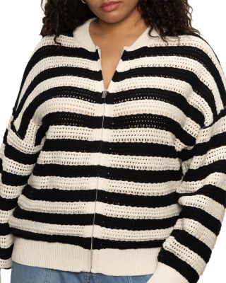 Click here for Sanctuary Open Knit Bomber Jacket prices