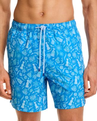 Peter Millar Saltwater Spirits 7" Swim Trunks | Bloomingdale's