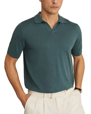 Click here for Reiss Duchie Short Sleeve Open Collar Merino Polo... prices