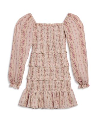 KatieJnyc Girls' Laila Sheer Sleeved Dress - Big Kid | Bloomingdale's Kids