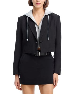 Click here for Six Fifty Drew Twofer Cropped Blazer prices