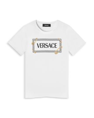 Click here for Versace Unisex 90s Pinned Logo Print Tee - Little... prices