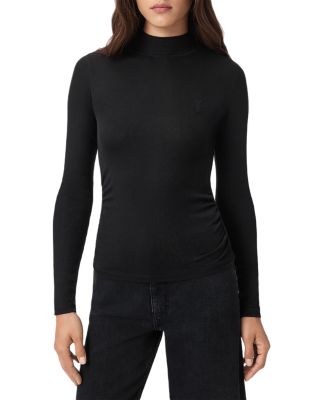 Click here for Allsaints Rina Long Sleeved Roll Neck Top prices
