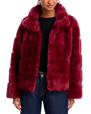 Click here for Aqua Eva Faux Fur Jacket - Exclusive prices