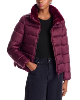 Click here for Save The Duck Mei Faux Fur Trim Quilted Jacket prices