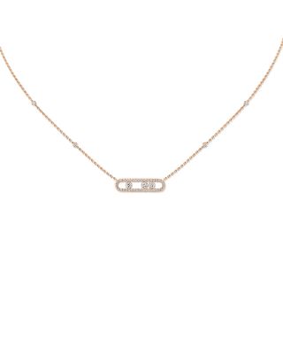 Click here for Messika Diamond Baby Move Pave Necklace in 18K Gol... prices
