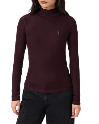 Allsaints Rina Long Sleeved Roll Neck Top