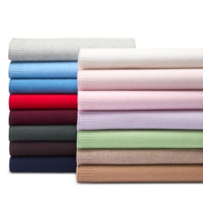 Click here for Aqua 100 Cashmere Throw Blanket - Exclusive prices