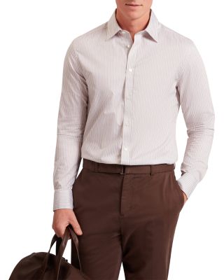 Click here for Ted Baker Sohoe Long Sleeve Regular Fit Striped Sh... prices