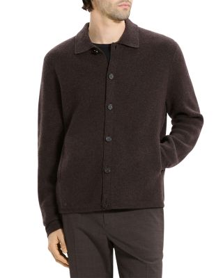 Click here for Theory Cameron Corded Cashmere Button Sweater prices