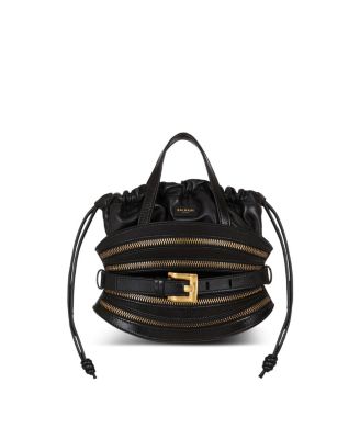 Click here for Balmain Mini Shuffle Zips Bag In Calfskin Leather prices